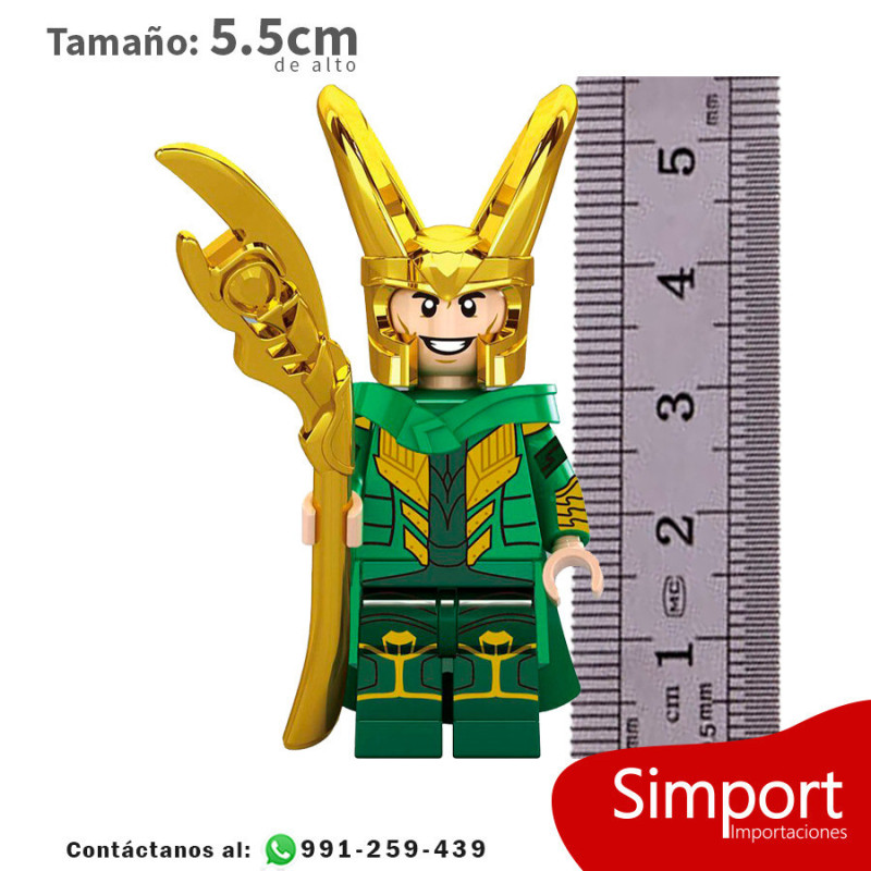 Loki cromado - Marvel- Minifigura